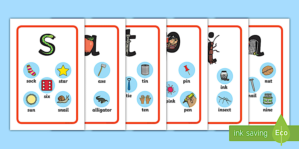 Editable SATPIN Phonics IKEA Tolsby/Fiestad Frame - Twinkl