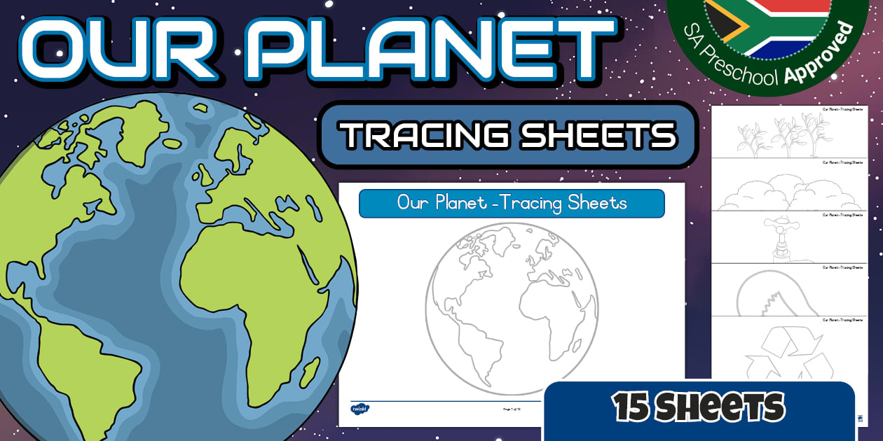 Preschool: Our Planet-Tracing Sheet