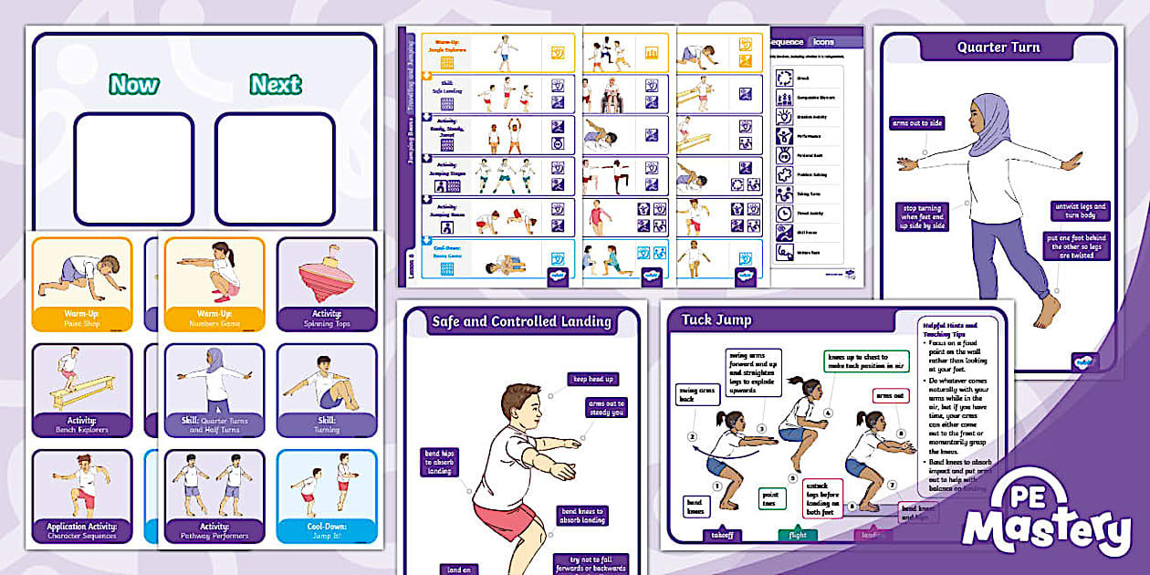 PE Mastery Y1 Gymnastics Travel and Jump Inclusive Support