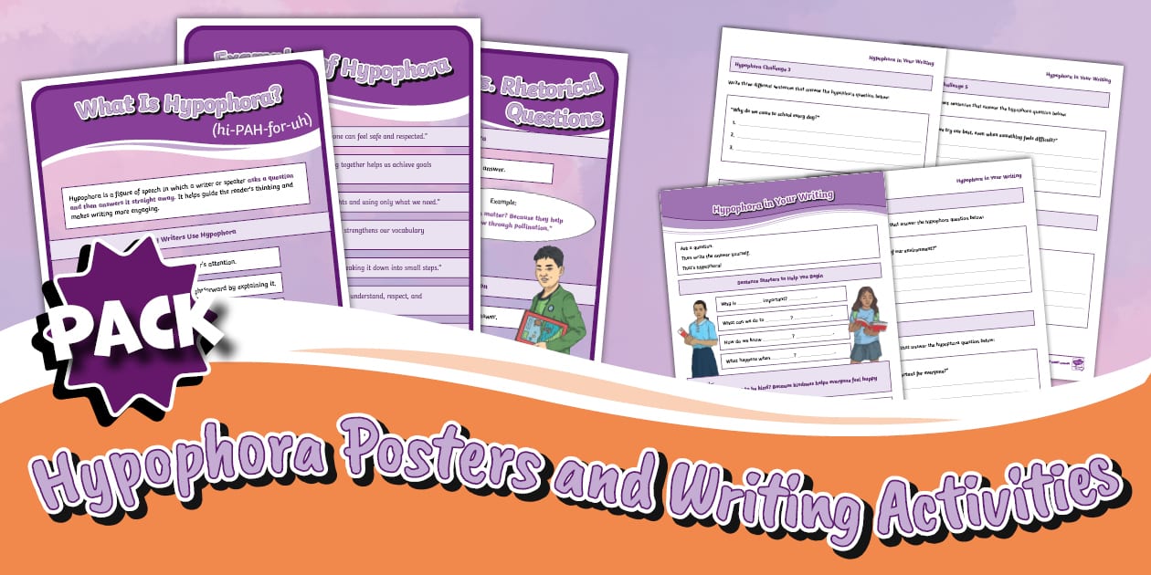 Hypophora Posters and Writing Activities Pack