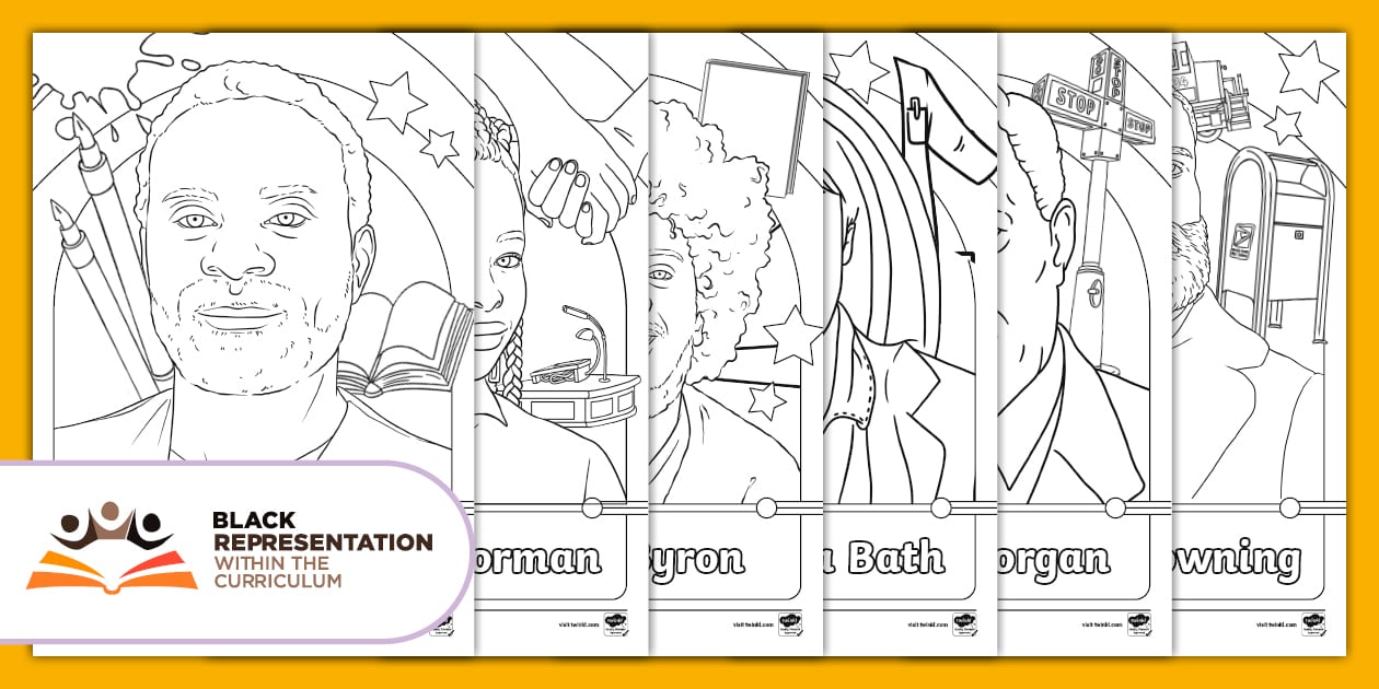 Black History Month 2024: KS1 Reclaiming Narratives Colouring Sheets