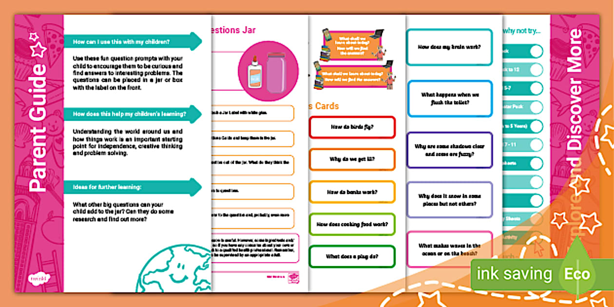 Curious Questions Jar Cards (teacher made) - Twinkl