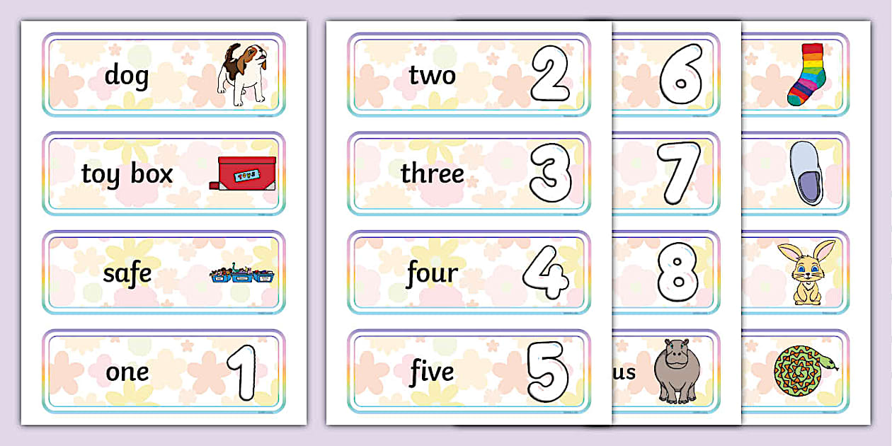 Toy Box Word Cards - Twinkl Primary English