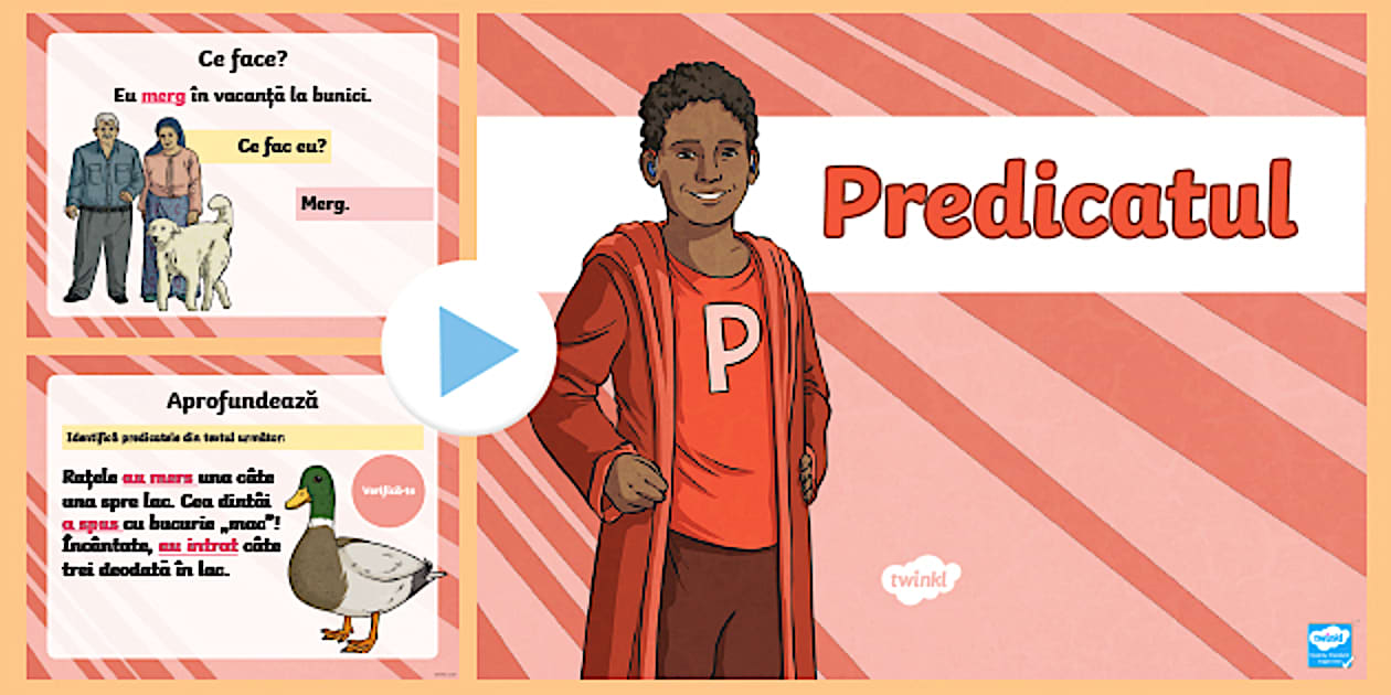 Predicatul - Prezentare PowerPoint | Twinkl România