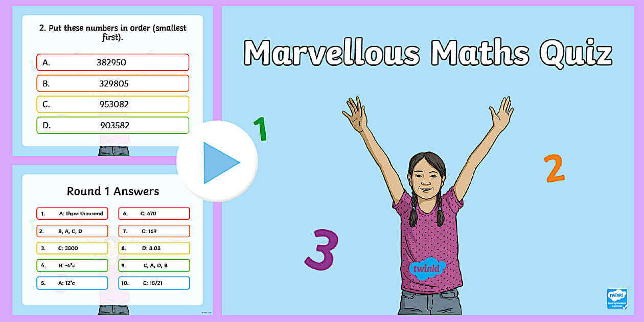 UKS2 Mathematics Quiz PowerPoint - KS2 Resources - Twinkl
