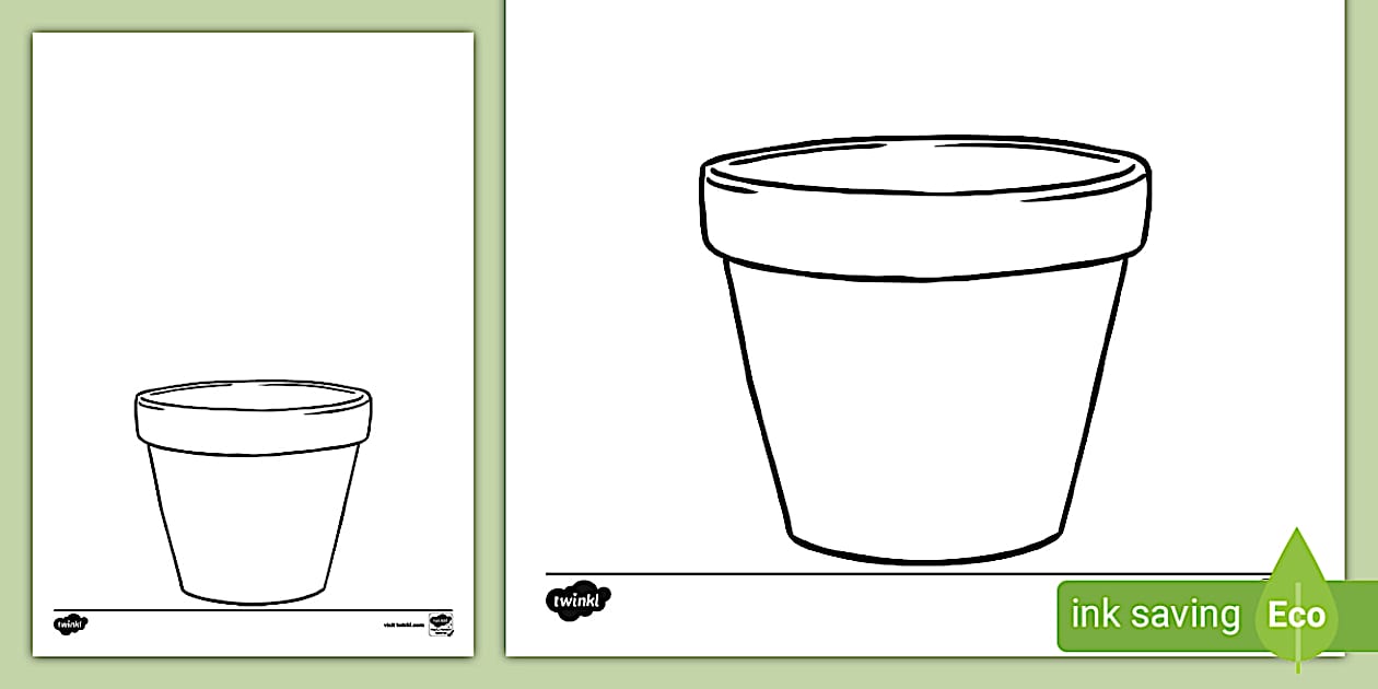 Plant Pot Template | Flower Pot Template | Twinkl CA