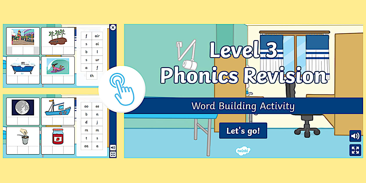 Level 3 Phonics Revision Game: Word Builder | Twinkl Go!