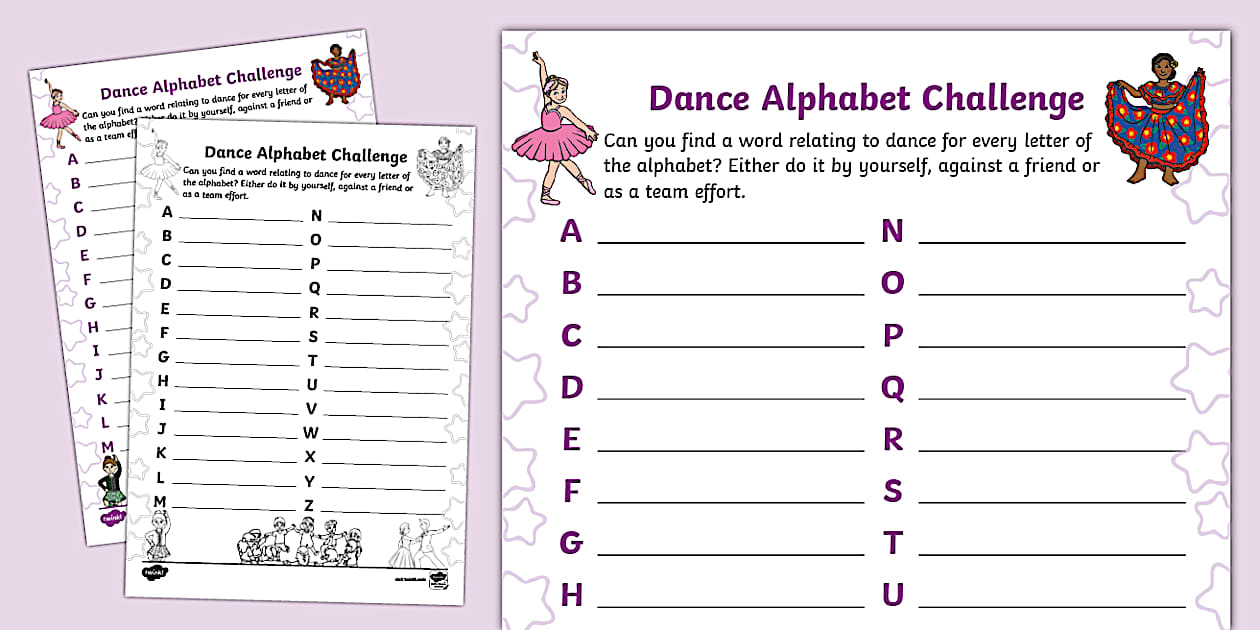 Dance Alphabet Challenge (teacher made) - Twinkl