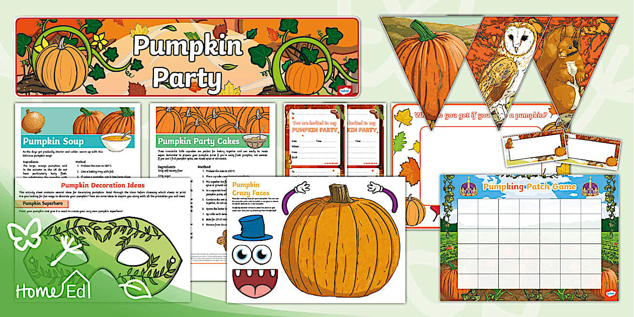 Pumpkin Party Activity Pack (Teacher-Made) - Twinkl