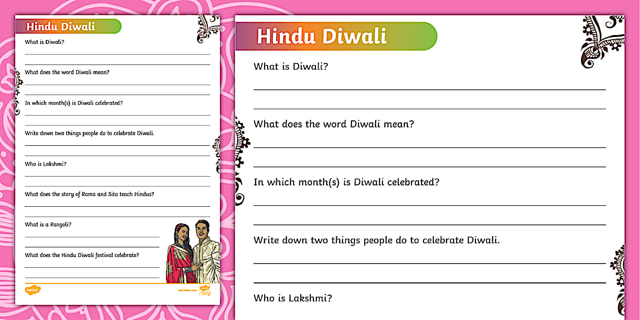 Hindu Diwali Worksheets (teacher made) - Twinkl