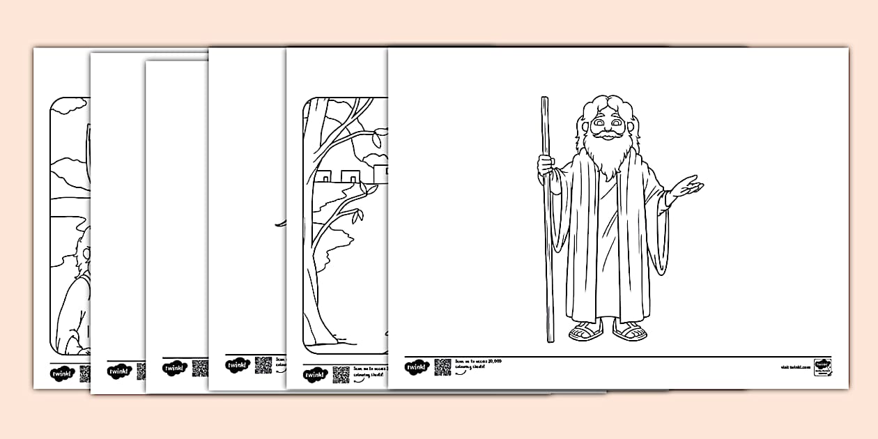 Noah's Ark Story Colouring Sheets (teacher made) - Twinkl