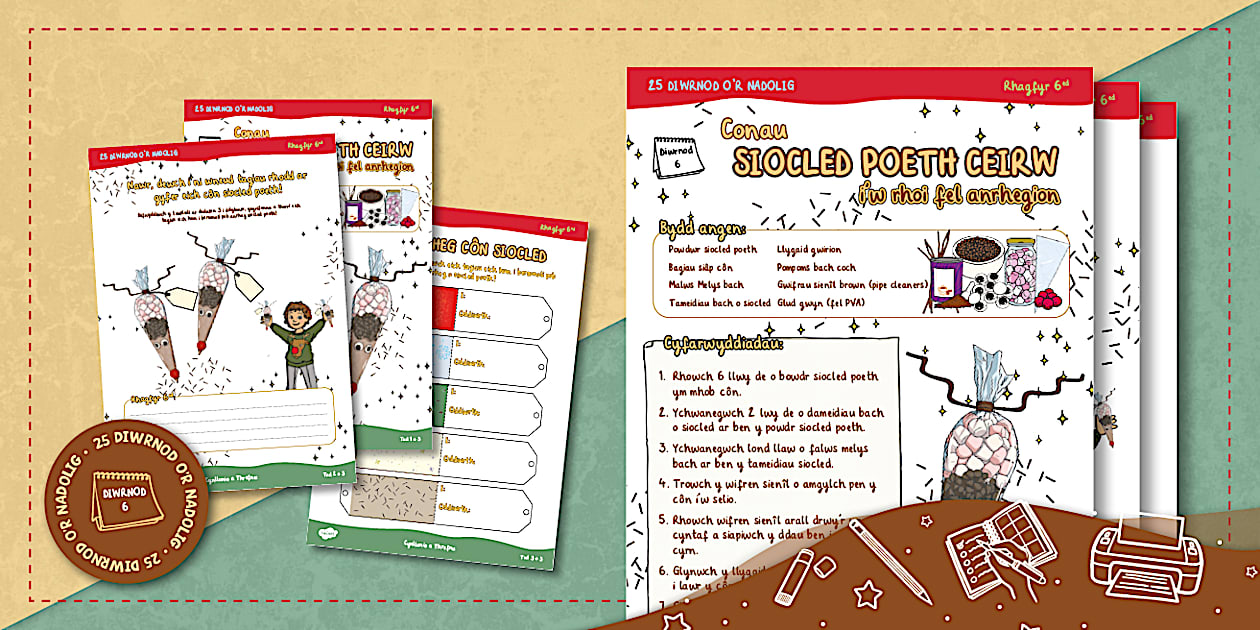 25 Diwrnod 'Dolig: Rhagfyr 6ed – Conau Siocled Poeth