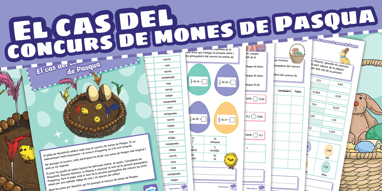 Joc de detectius: El cas del concurs de mones de Pasqua - Català