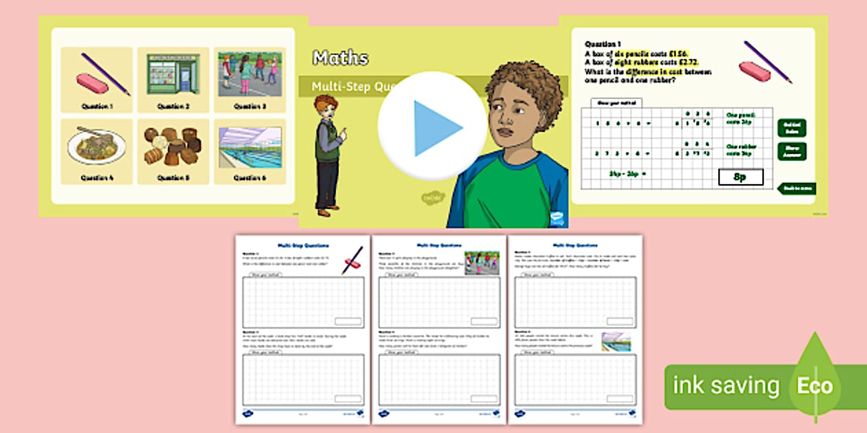 Year 6 SATs Survival: Maths Multi-Step Questions Pack