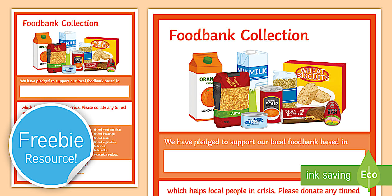 Editable Foodbank Collection A2 Display Poster - Twinkl