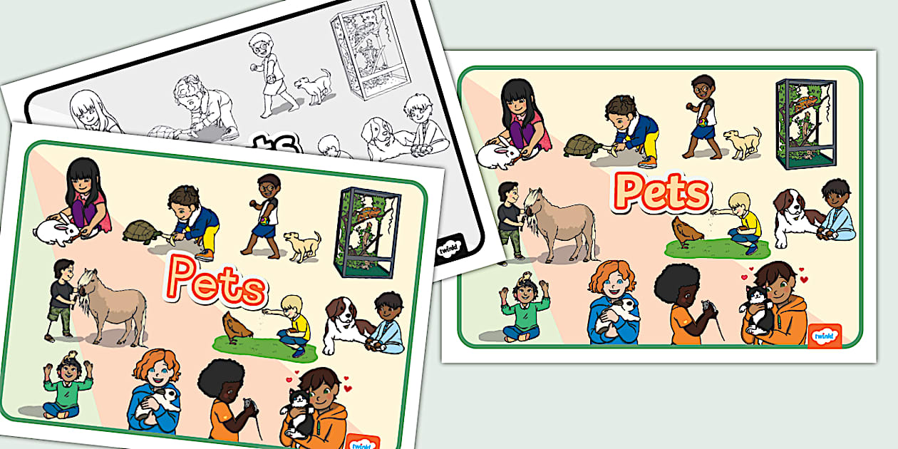 Pet Animals Display Poster - Twinkl Display (Teacher-Made)