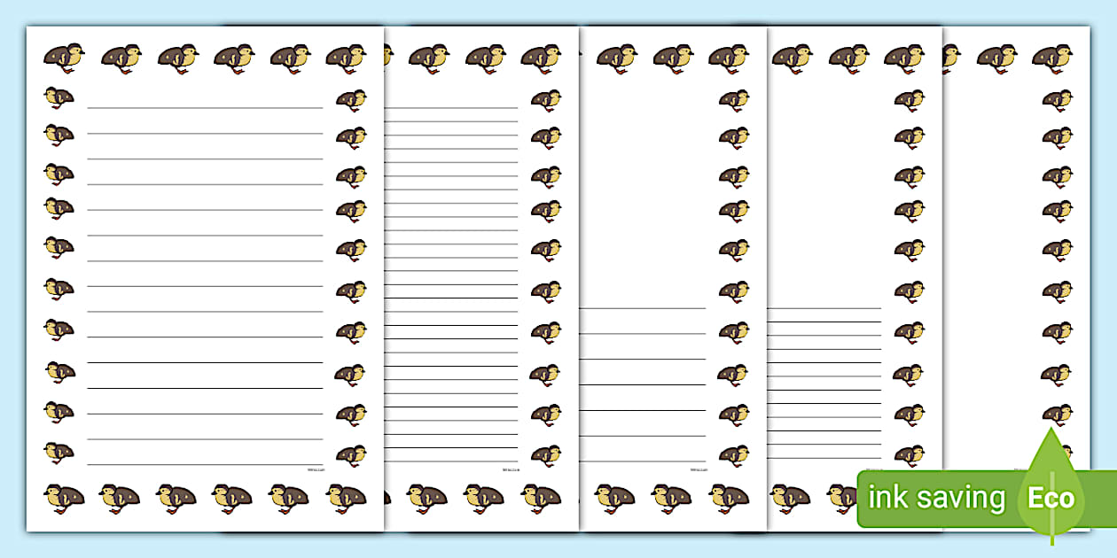 Duckling Page Borders - Animals (teacher made) - Twinkl