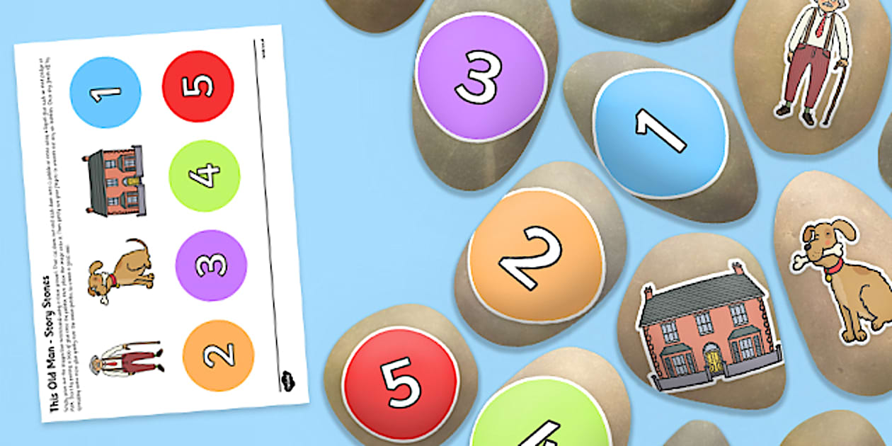 This Old Man Story Stones Image Cut-Outs - Twinkl