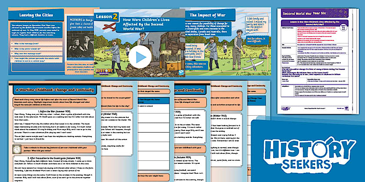 History Seekers: UKS2: Second World War Lesson 2