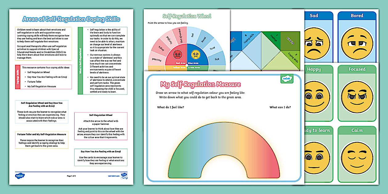 Areas of Regulation Coping Skills Resource Pack | Twinkl