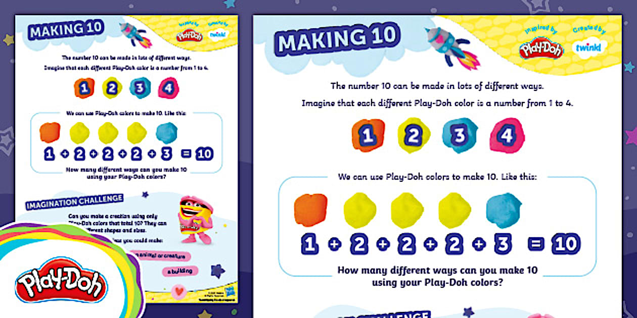 FREE! - Play-Doh: Making 10 Creative Challenge - Twinkl