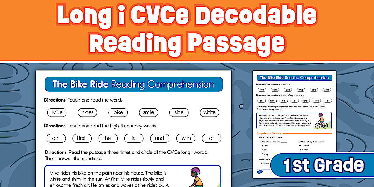 First Grade Long i CVCe Decodable Reading Passage
