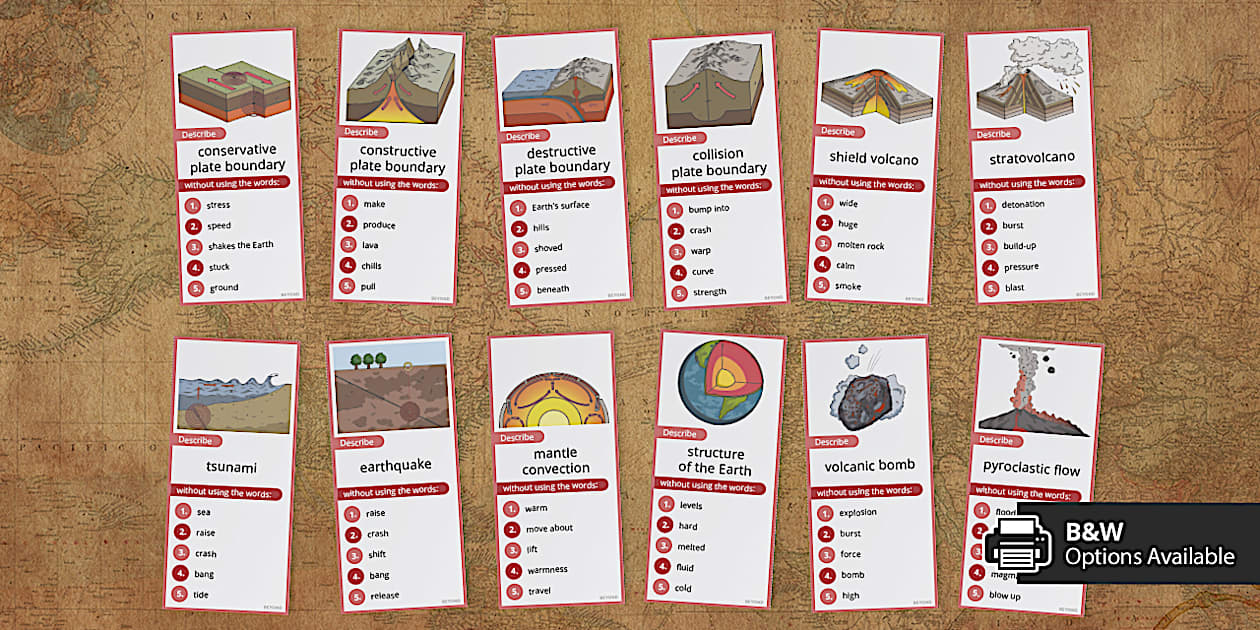 Tectonics Can you Guess? Cards | Geography | Beyond - Twinkl