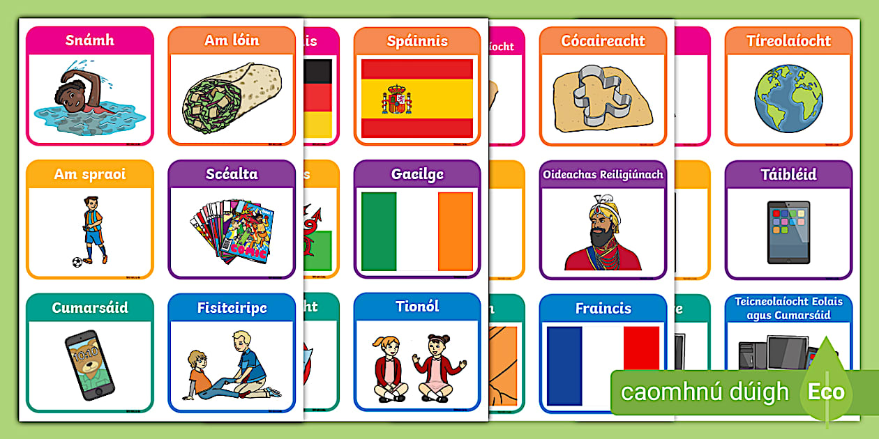 SEN Visual Timetable Gaeilge,visual timetable Irish - Twinkl