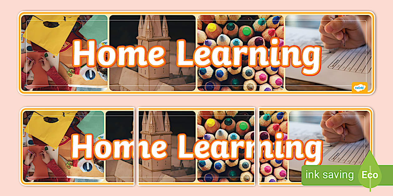 Home Learning Photo Banner (teacher made) - Twinkl