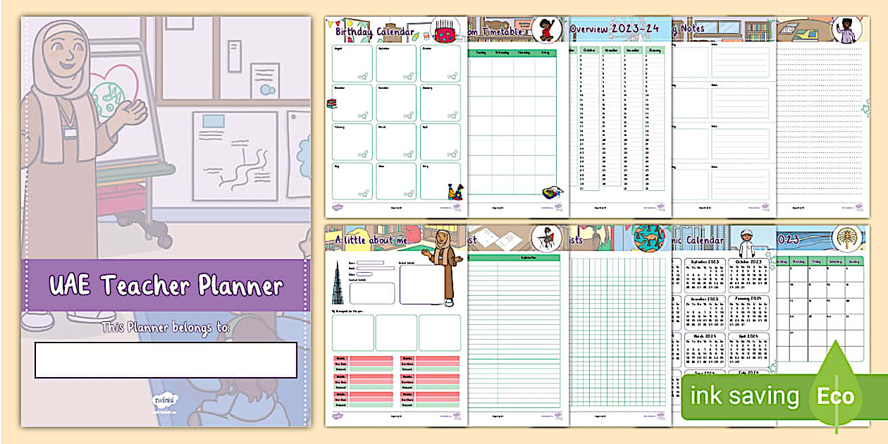 UAE Teacher Planner (Hecho por educadores) - Twinkl