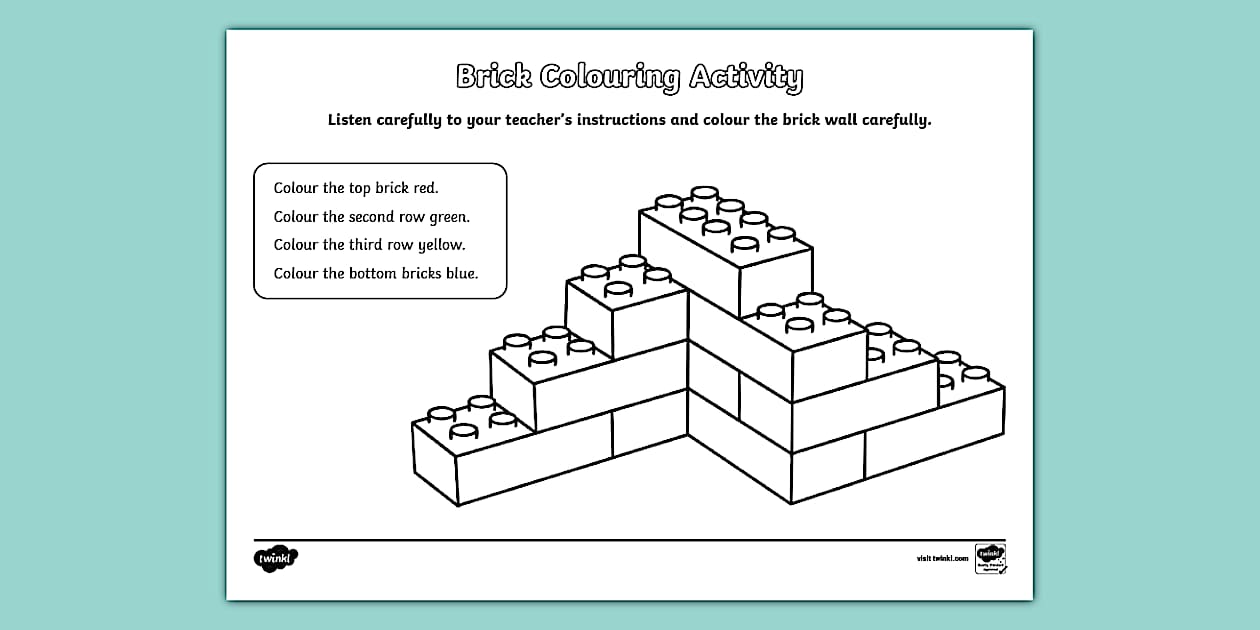 Language Skills: Brick Barrier Game Foundation Stage