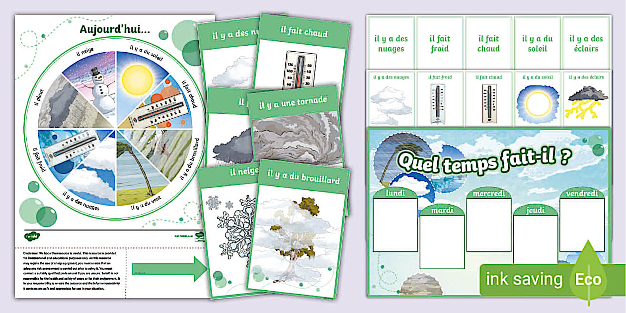 👉 Colourful French Weather Display Pack | Twinkl | KS1 | KS2