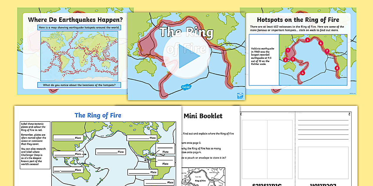 KS2 The Ring of Fire PowerPoint and Activity Pack - Twinkl