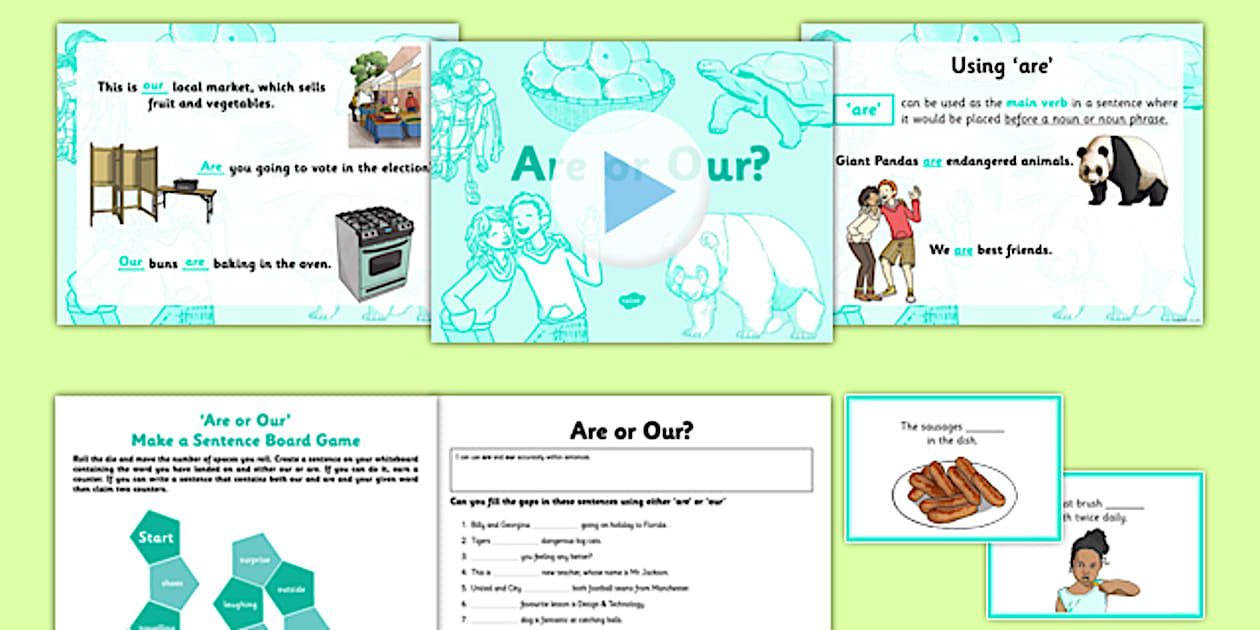 Are or Our? Resource Pack (Hecho por educadores) - Twinkl