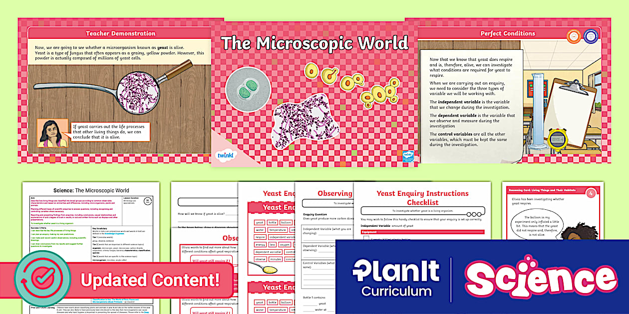 Y6 Living Things and Their Habitats The Microscopic World Lesson 4