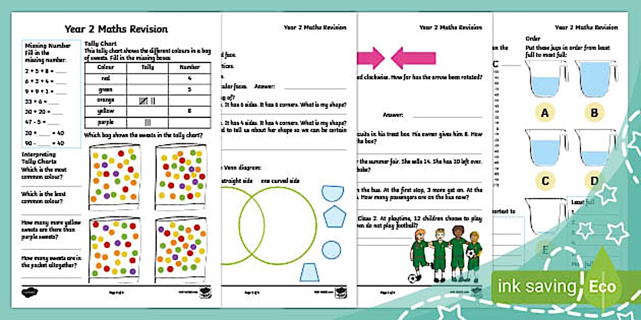 KS1 Revision Online: Year 2 SATs Practice Worksheets