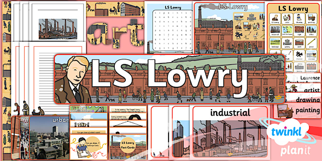 Art: LS Lowry KS1 Unit Additional Resources (teacher made)