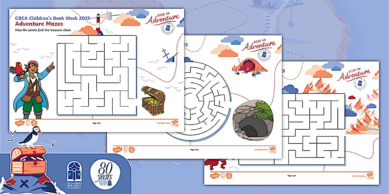 FREE! - CBCA Children's Book Week 2025 Maze (teacher made)