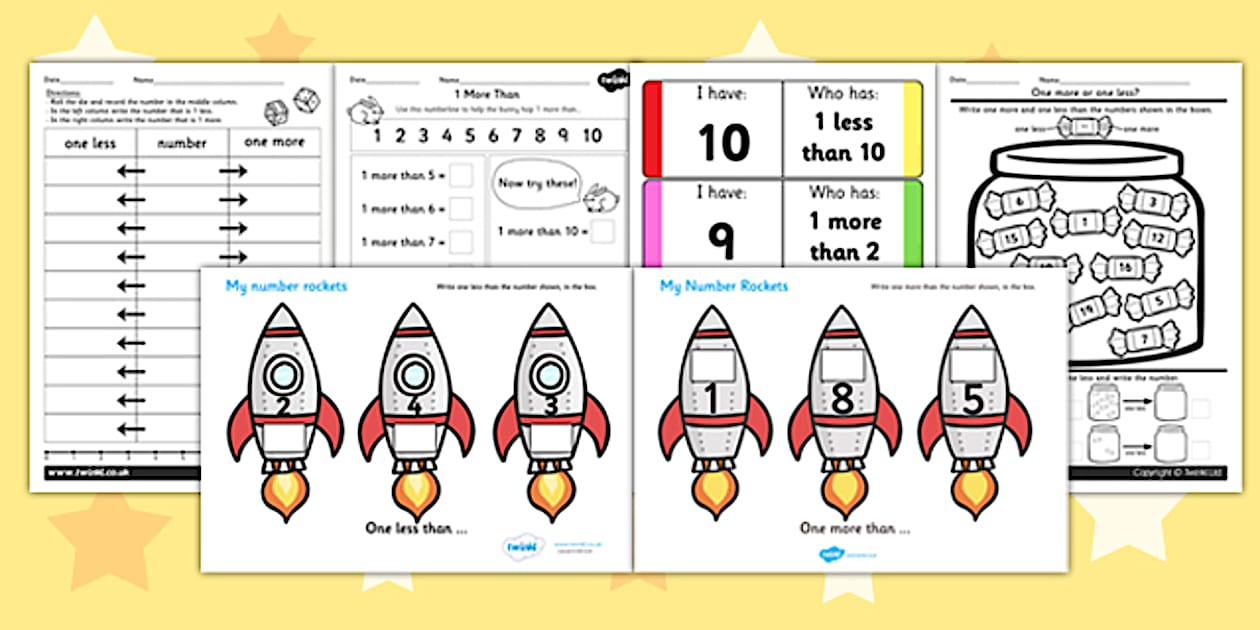 One More One Less Resource Bumper Pack (teacher made)