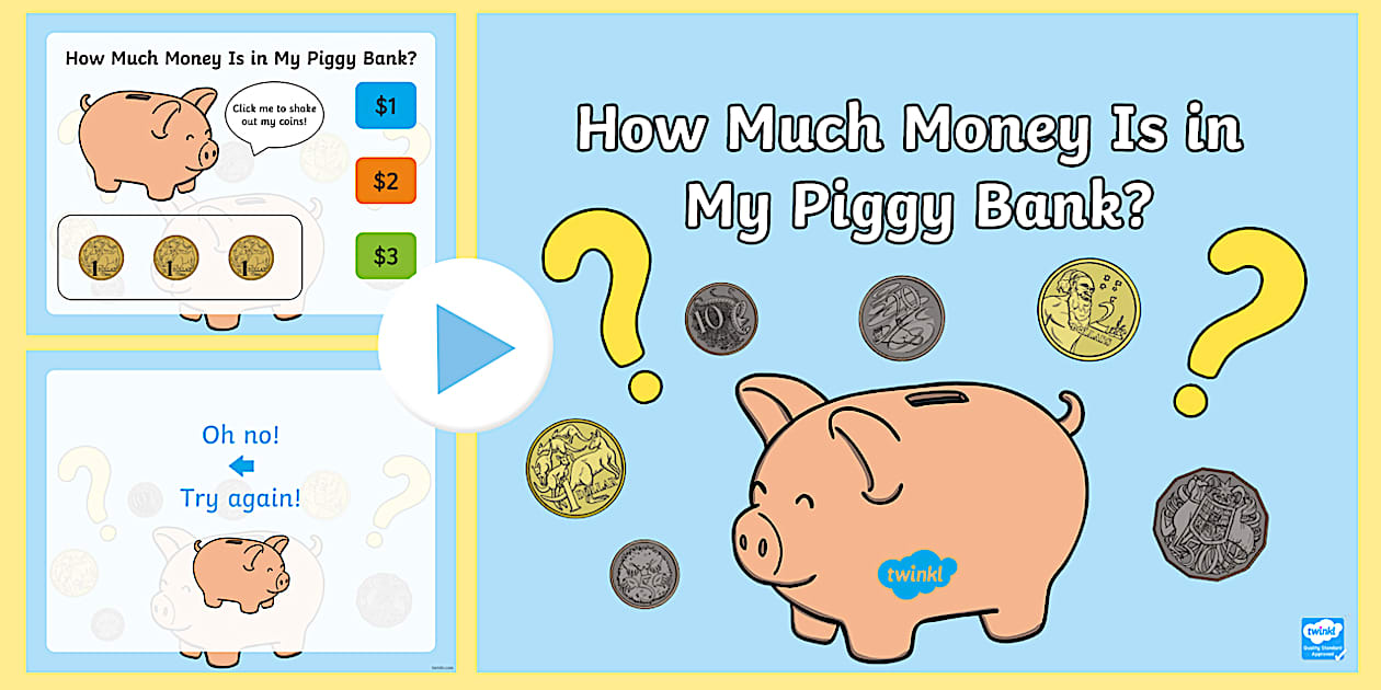 How Much Money Is in My Piggy Bank? PowerPoint Quiz Australia
