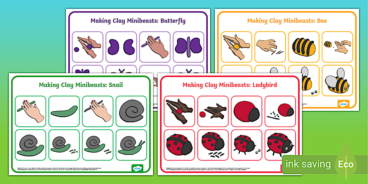 Making Clay Minibeasts Activity Cards | Twinkl - Twinkl