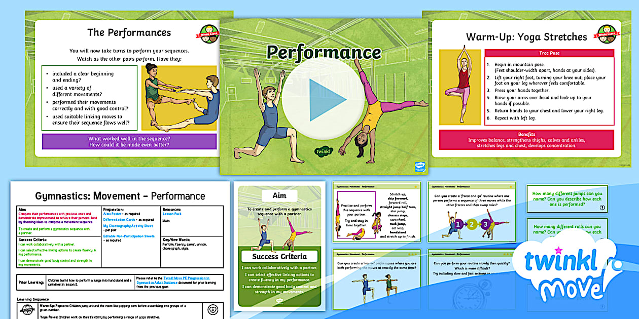 Performance - Year 3 PE Gymnastics Lesson - Twinkl