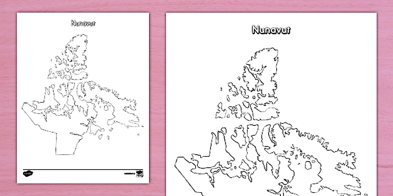 Outline Map of Yukon Colouring Sheet (teacher made) - Twinkl