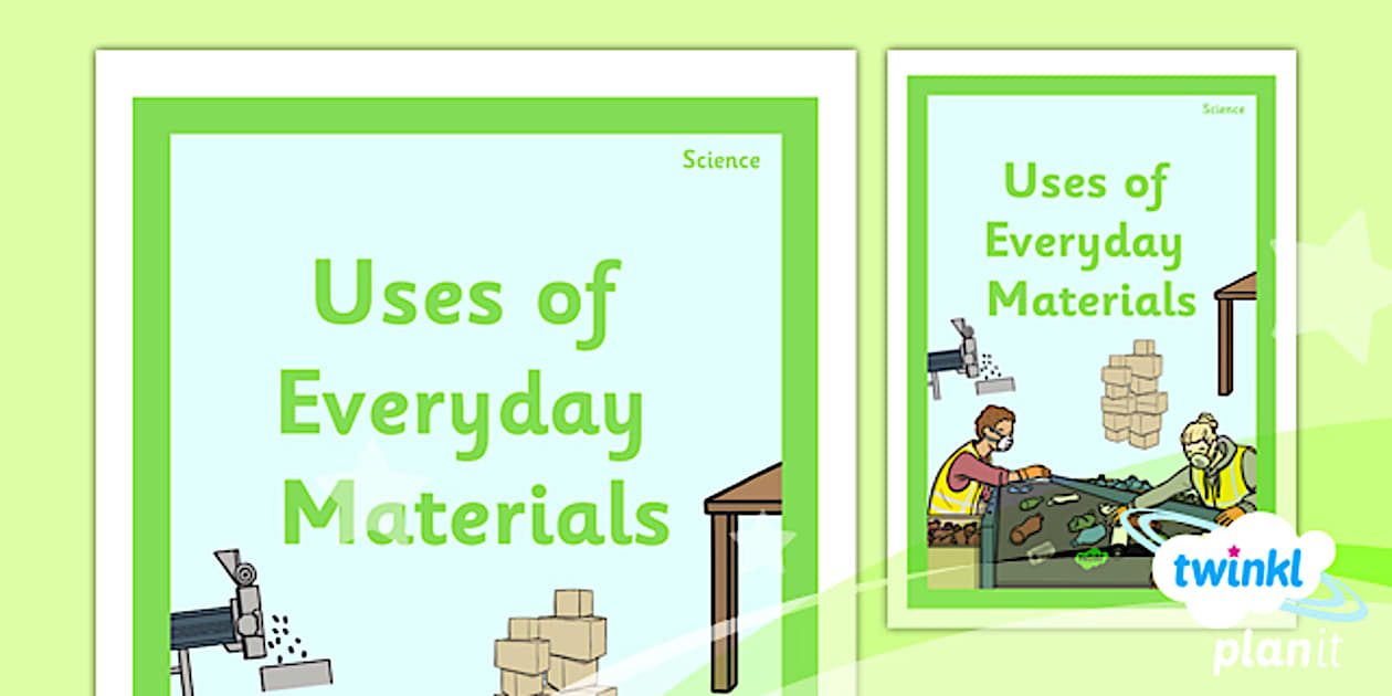 Black and White Science: Uses of Everyday Materials Year 2 Unit Book Cover