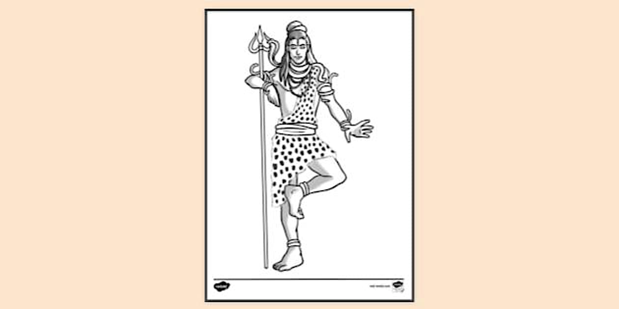 Lord Shiva Colouring Sheet | Colouring Sheets (teacher made)