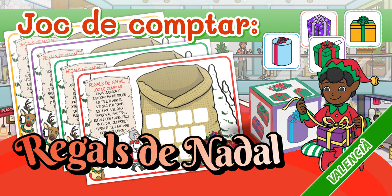 Joc de comptar: Regals de Nadal - Valencià