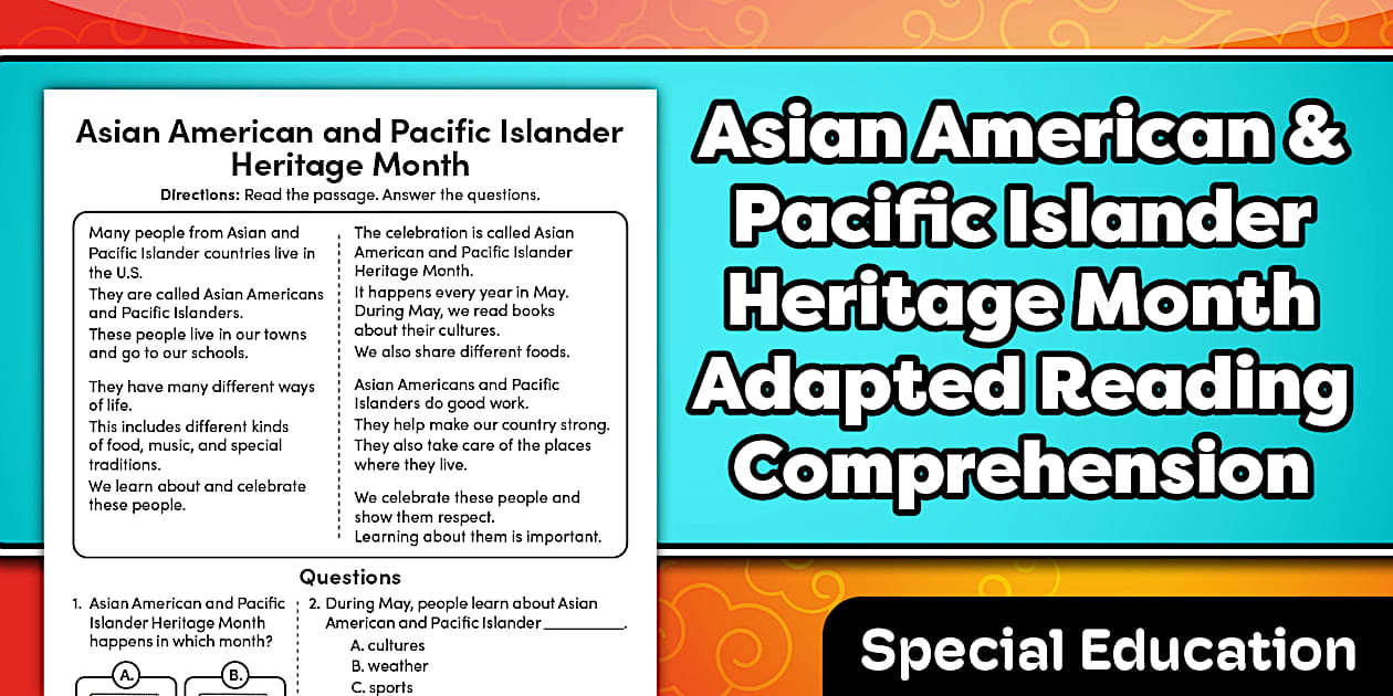 Asian American and Pacific Islander Heritage Month Adapted