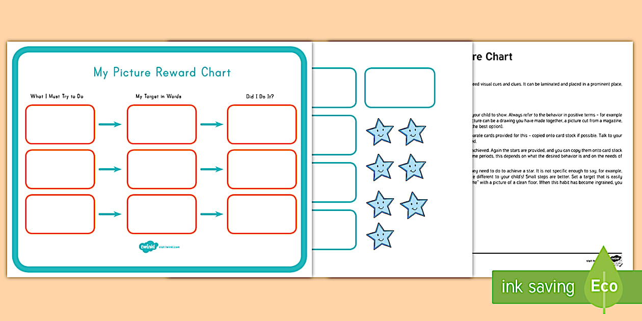 My Picture Reward Chart and Adult Guidance (Teacher-Made)