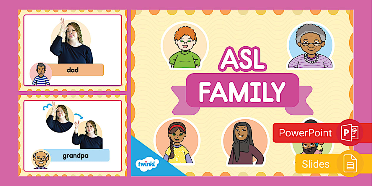 ASL Family Members PowerPoint for Kids | Twinkl USA - Twinkl