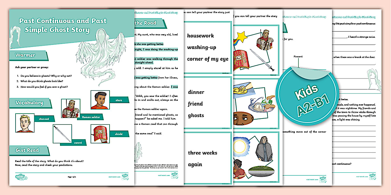 Past Simple and Past Continuous ESL Ghost Story